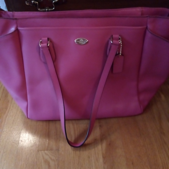 Coach | Bags | Rare Hot Pink Leather Coach Set | Poshmark